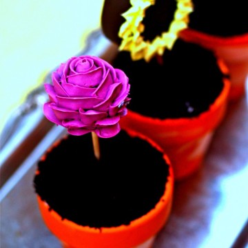 Earth Day Ice Cream Flower Pots - The Seaside Baker