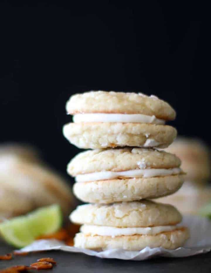 Lemon Lime Coconut Cookies - The Seaside Baker