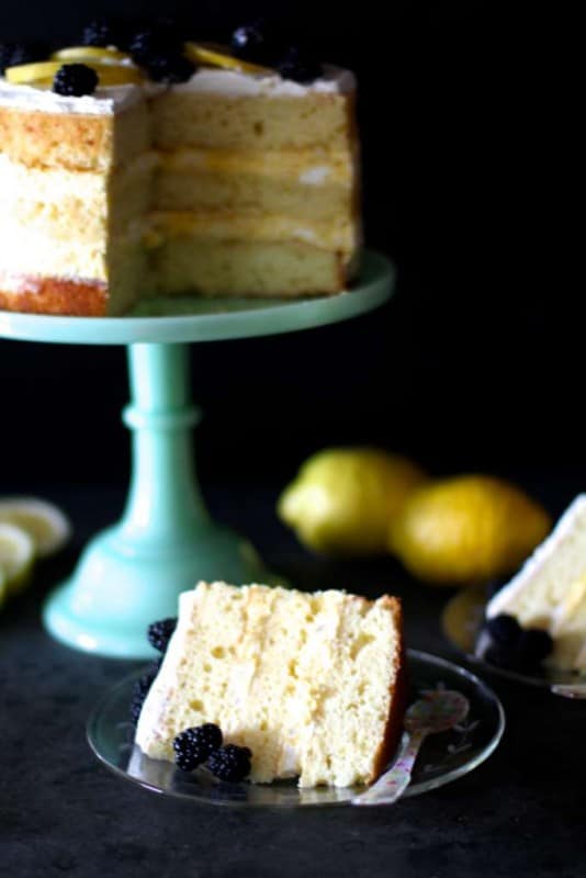 Lemon Mousse Cake - The Seaside Baker
