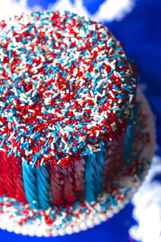 Red Velvet Twizzler Cake - The Seaside Baker