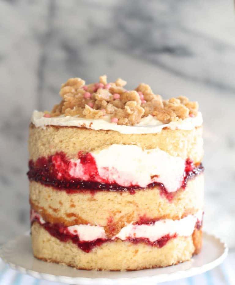 Raspberry Almond Cake - The Seaside Baker