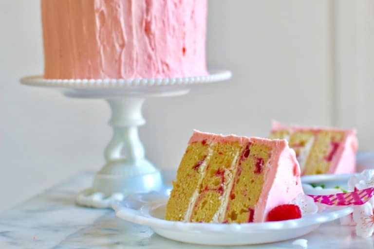 Fresh Raspberry Cream Cake - The Seaside Baker