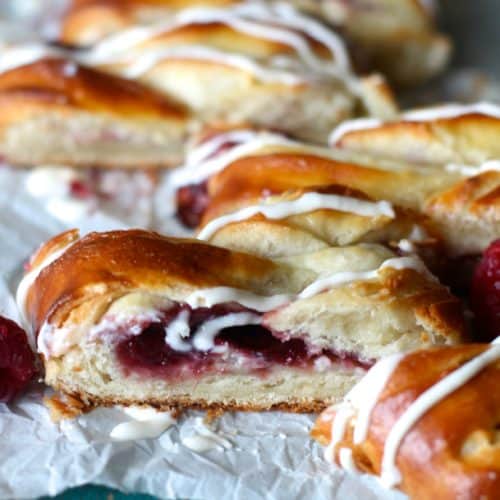 Easy Raspberry Cream Cheese Danish - The Seaside Baker