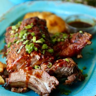 Pork Ribs Pineapple BBQ Sauce - The Seaside Baker