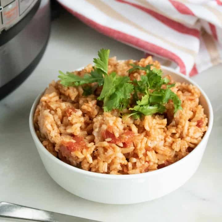 Instant Pot Spanish Rice - The Seaside Baker