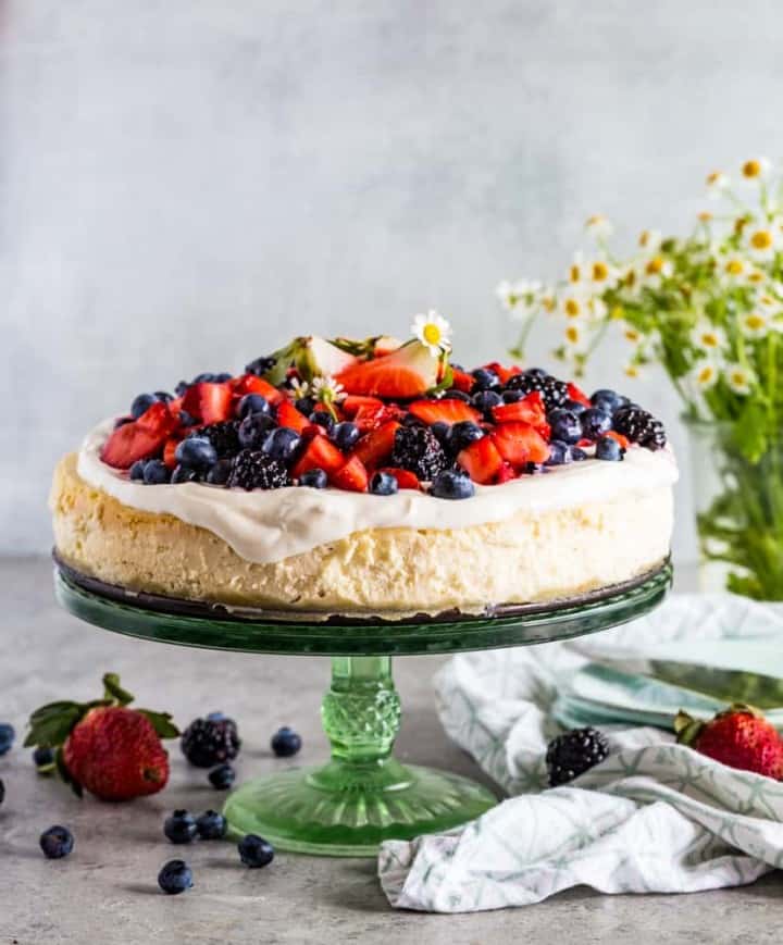 Berry Cheesecake Recipe - The Seaside Baker