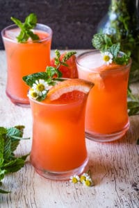 Mint Grapefruit Vodka Cocktail - The Seaside Baker