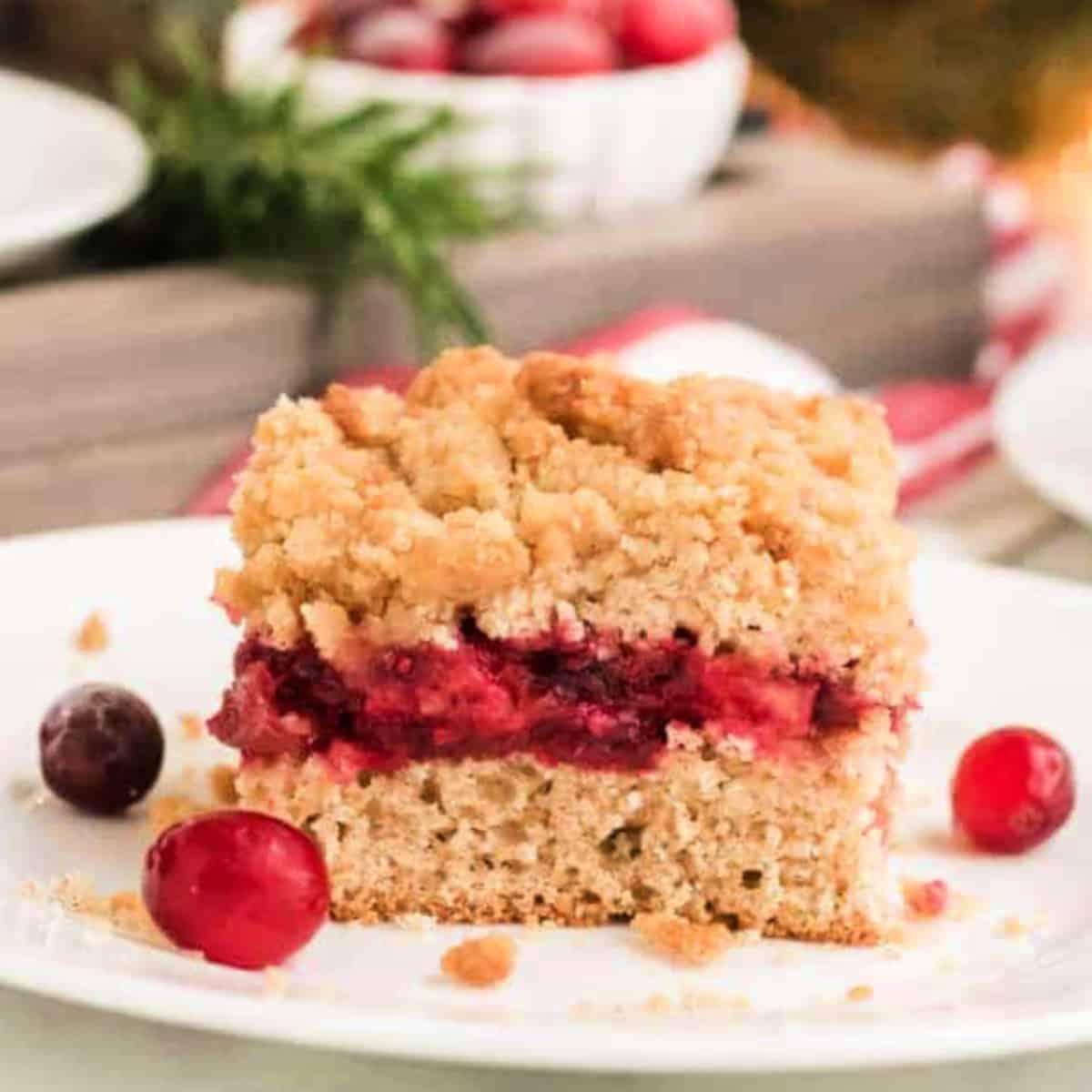 Cranberry Sauce Coffee Cake - The Seaside Baker