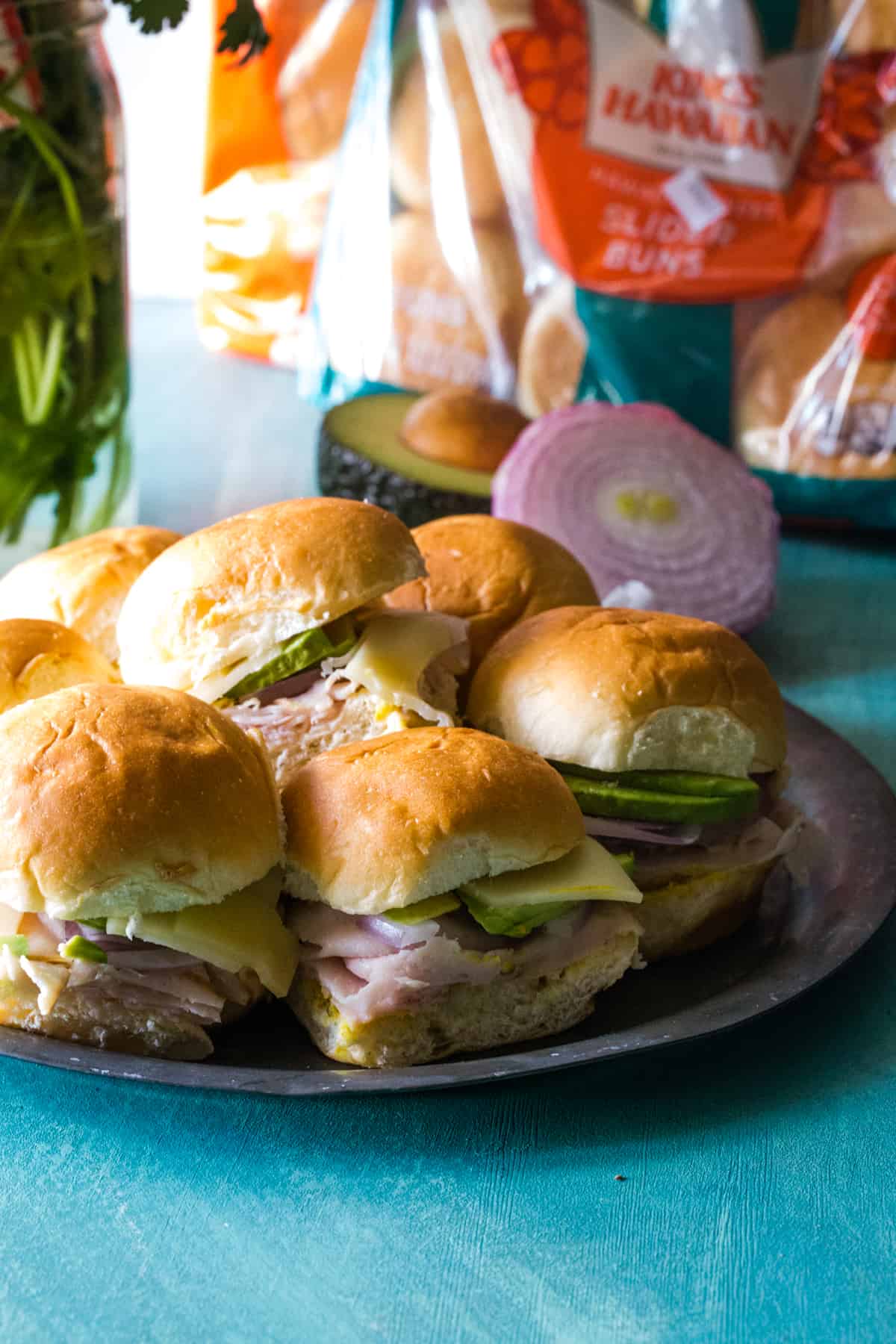 Avocado Turkey Sliders with Chipotle Dipping Sauce - The Seaside Baker