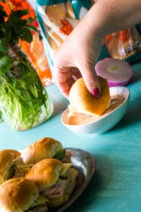 Avocado Turkey Sliders with Chipotle Dipping Sauce - The Seaside Baker