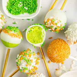 Green Cake Pops - The Seaside Baker