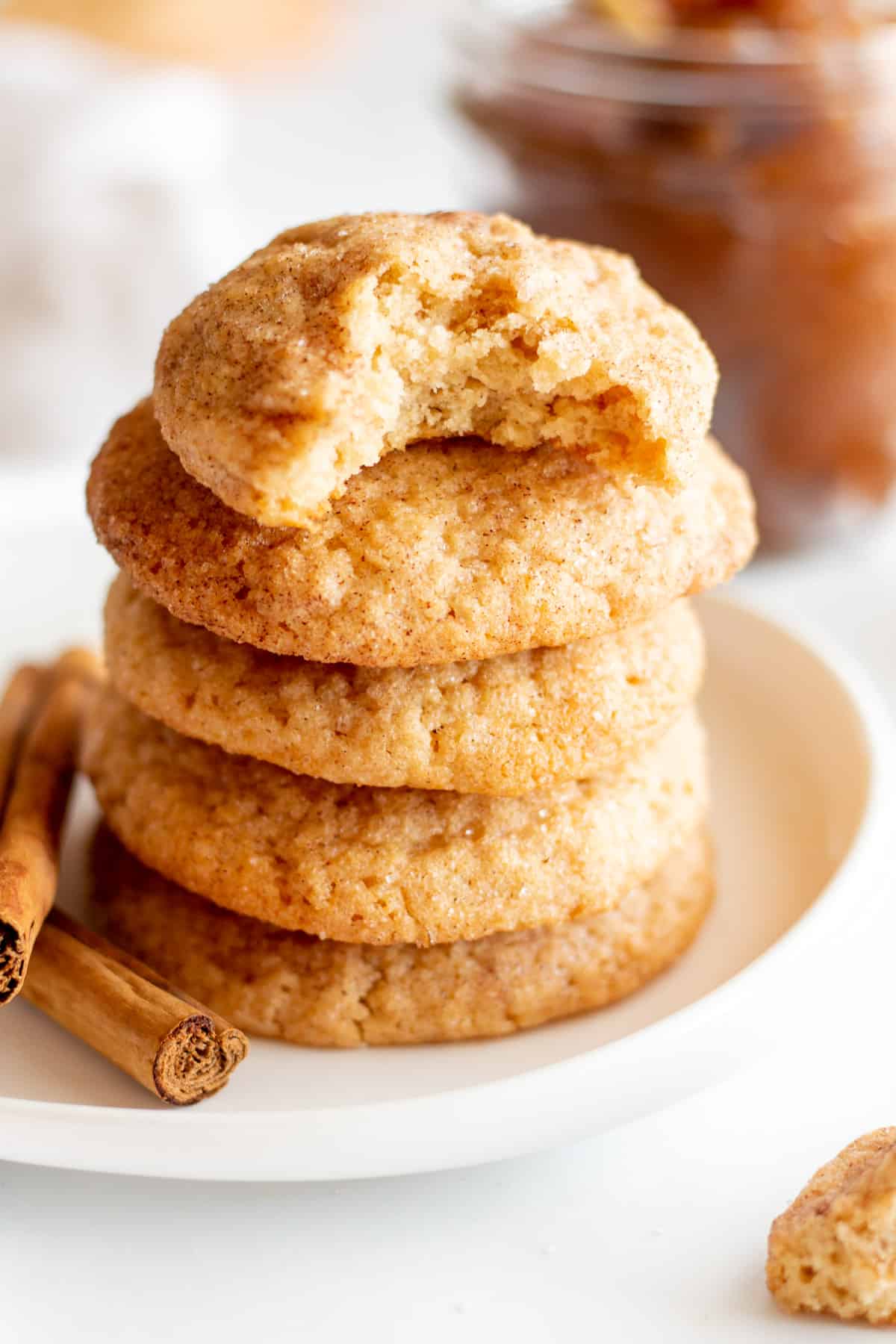 Apple Butter Snickerdoodles- Best Fall Cookie Recipe - The Seaside Baker