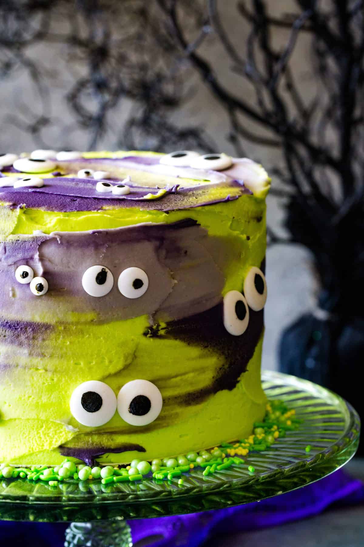 Monster Halloween Cake - The Seaside Baker