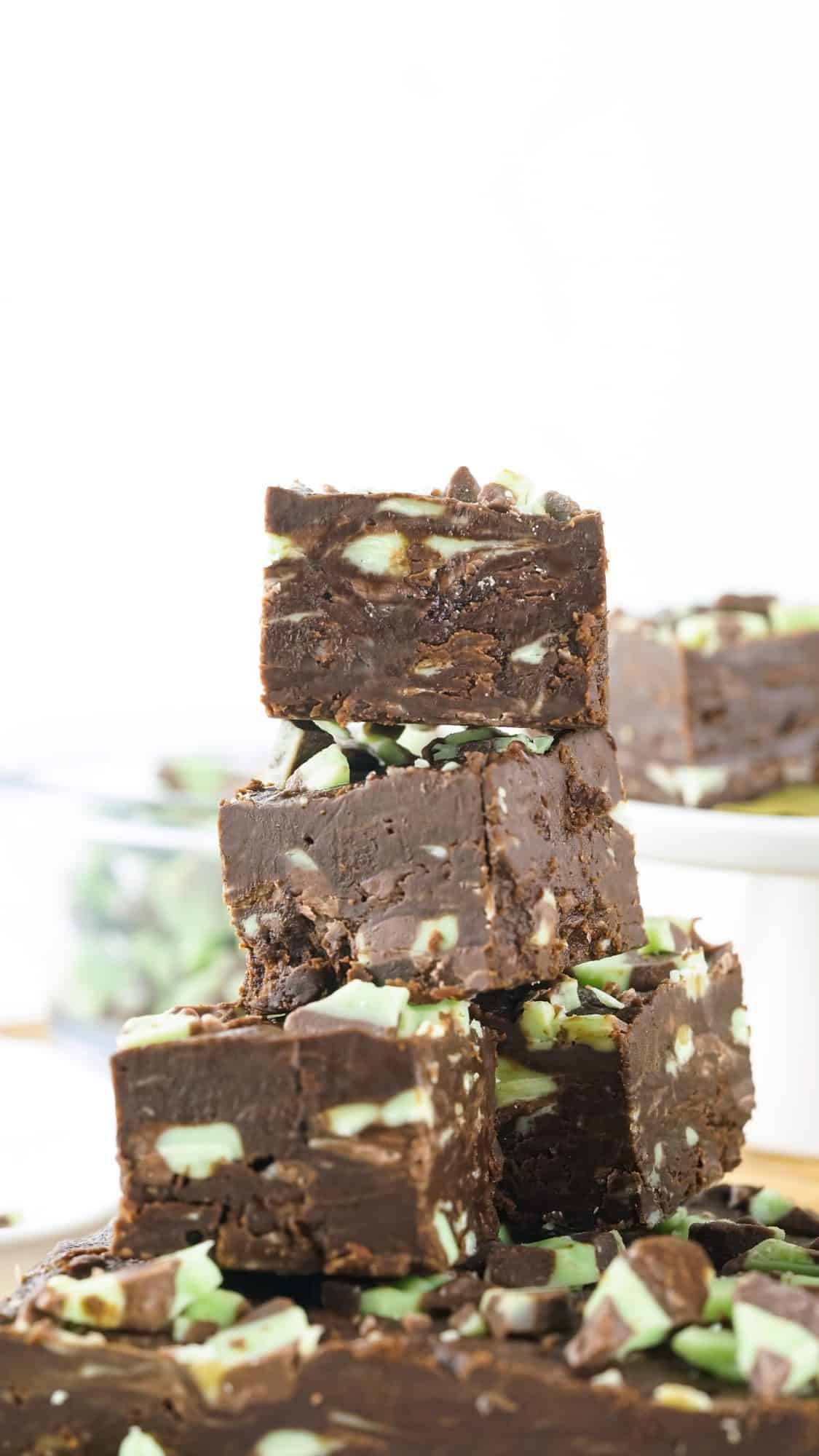Mint Chocolate Fudge - The Seaside Baker