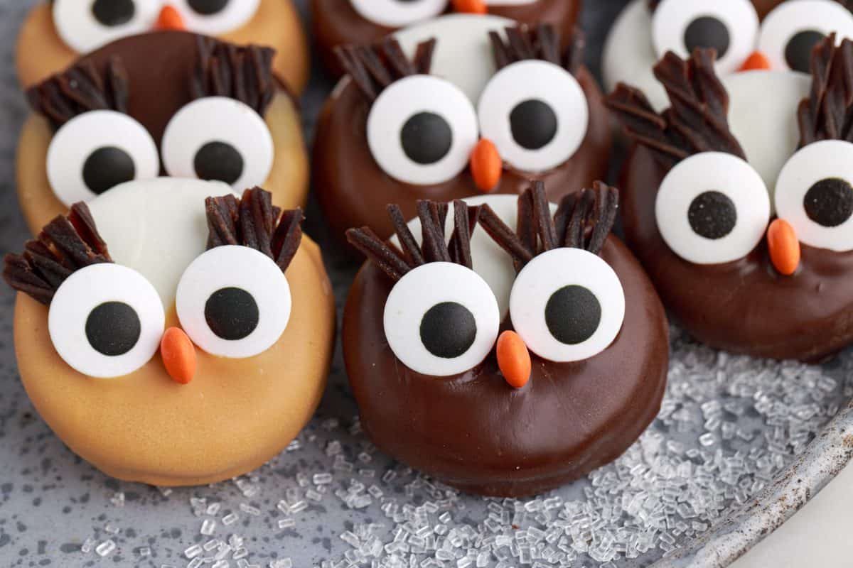Chocolate and Peanut Butter Owl Cookies + Video - The Seaside Baker