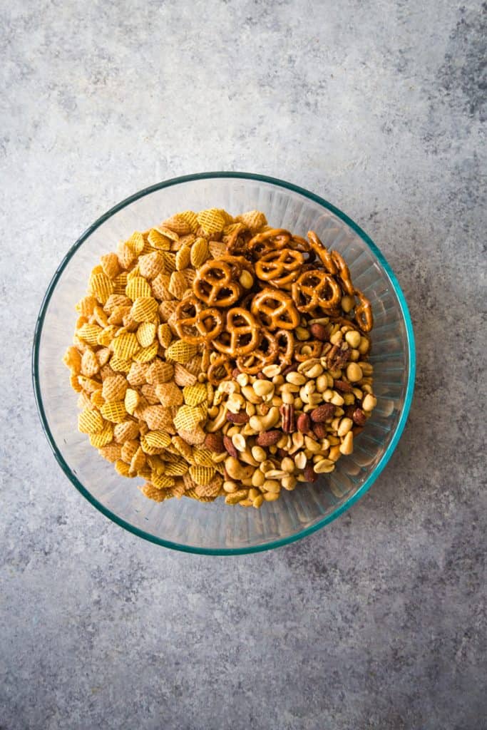 Rosemary Garlic Chex Mix - The Seaside Baker