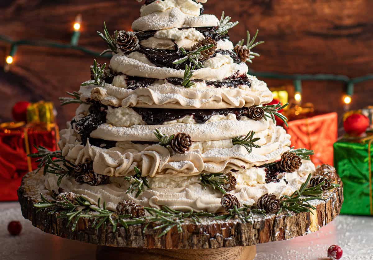 Cherry Pavlova Tree - The Seaside Baker