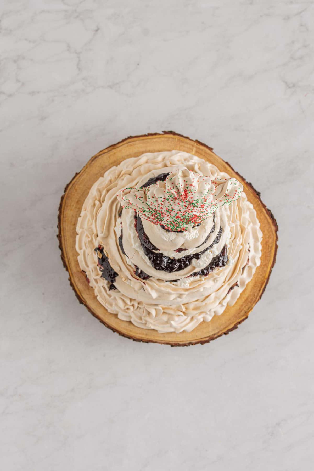 Cherry Pavlova Tree - The Seaside Baker
