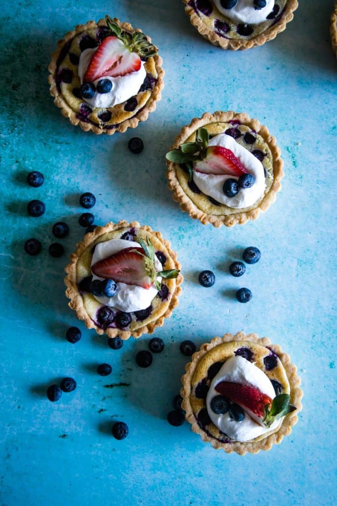 Cream Cheese Fruit Tarts - The Seaside Baker