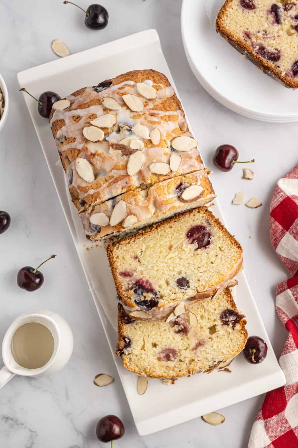 Almond Cherry Bread Recipe - The Seaside Baker