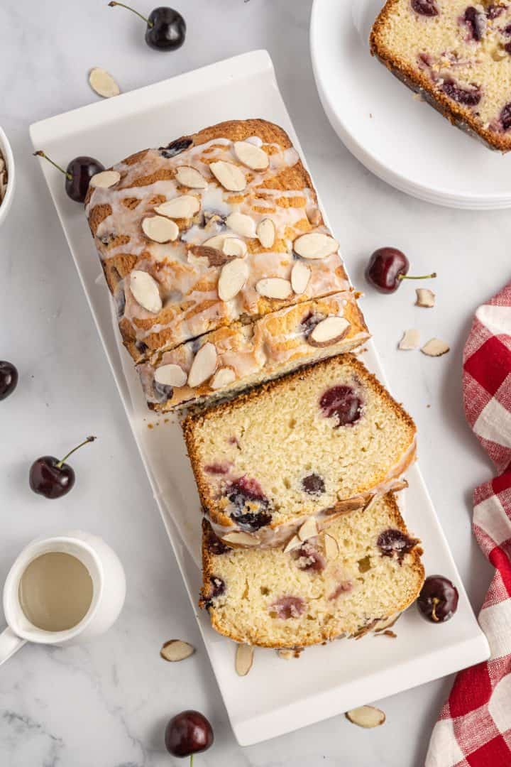 Almond Cherry Bread Recipe - The Seaside Baker