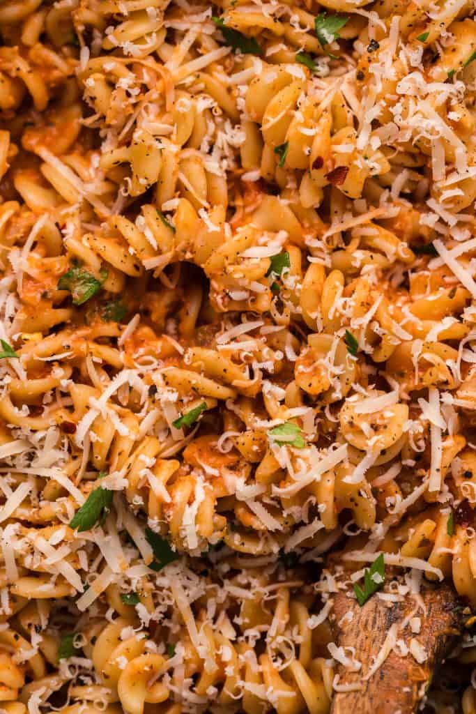 Spicy Fusilli Pasta - The Seaside Baker