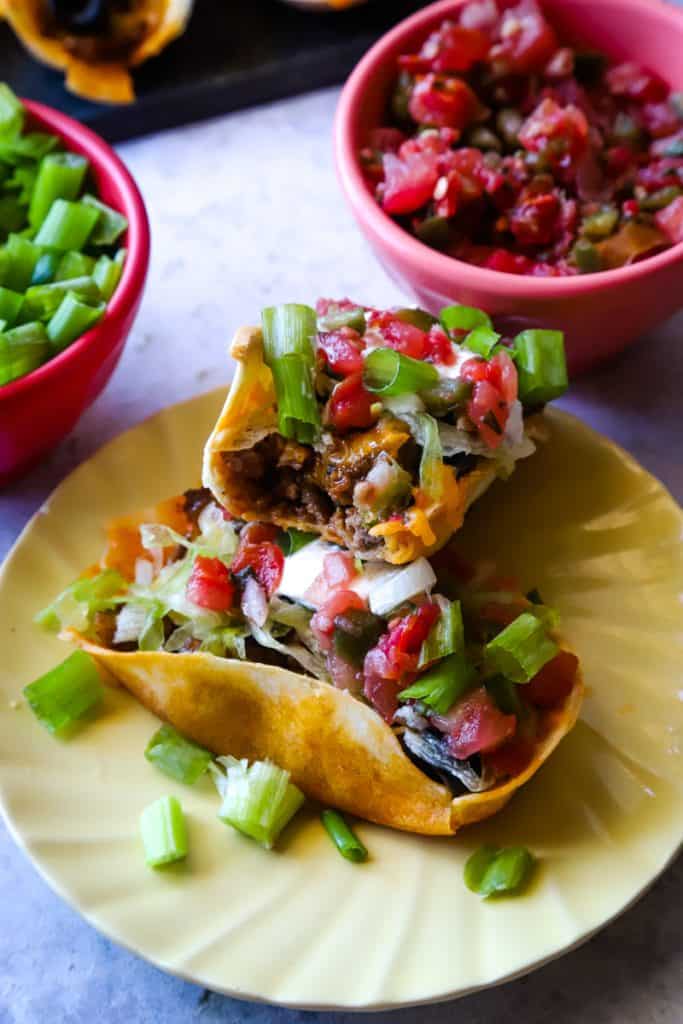 Beef Enchilada Taco Boats - The Seaside Baker