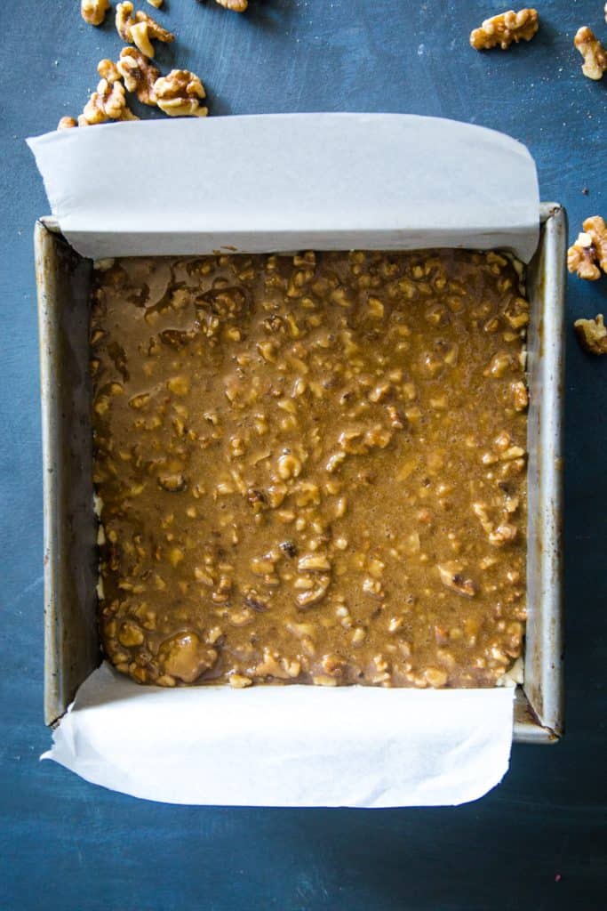 Brown Sugar Walnut Shortbread Bars - The Seaside Baker