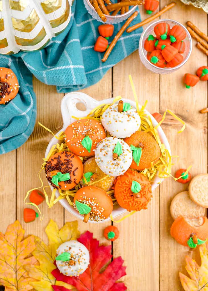 Oreo Pumpkin Cookie Balls - The Seaside Baker