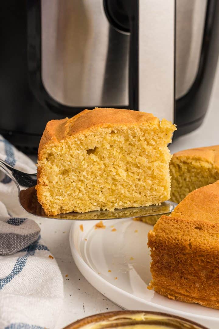Air Fryer Cornbread Recipe - The Seaside Baker