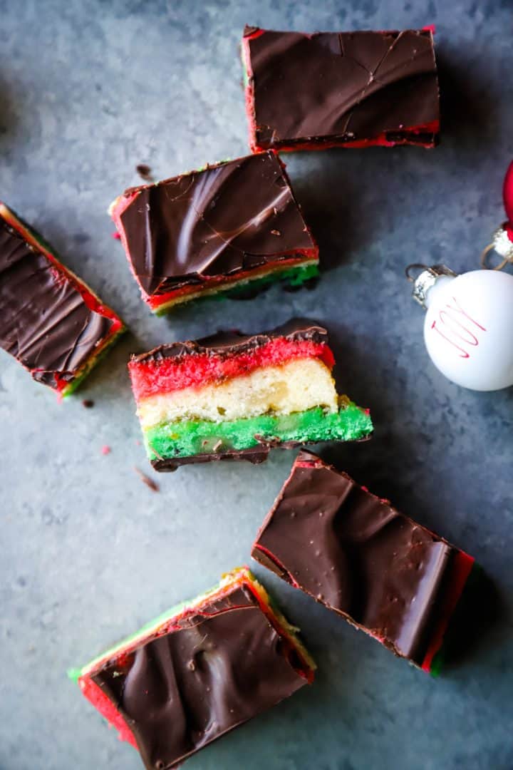 Rainbow Cookie Recipe with Almond Extract - The Seaside Baker
