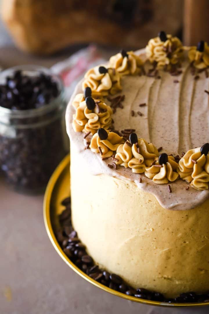 Cappuccino Cake Recipe with Coffee Buttercream - The Seaside Baker