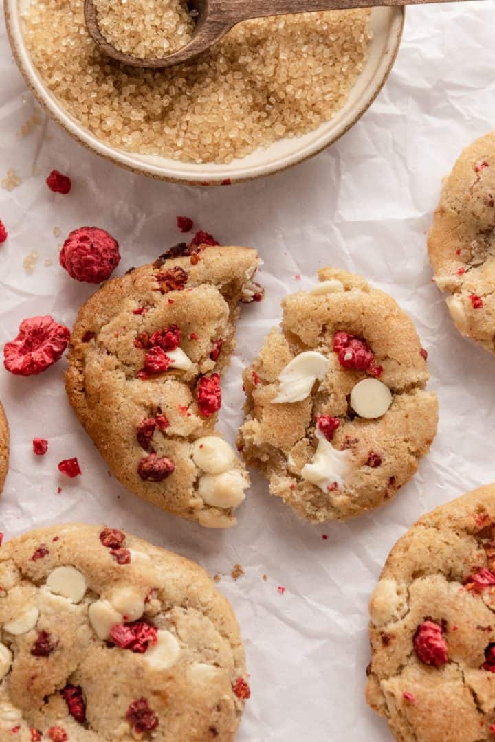 Raspberry Cheesecake Cookies (Subway Copycat Recipe) - The Seaside Baker