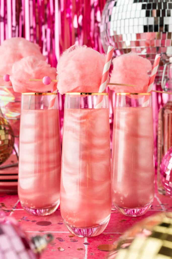 Barbie Vodka Cotton Candy Cocktail With Glitter Bomb The Seaside Baker
