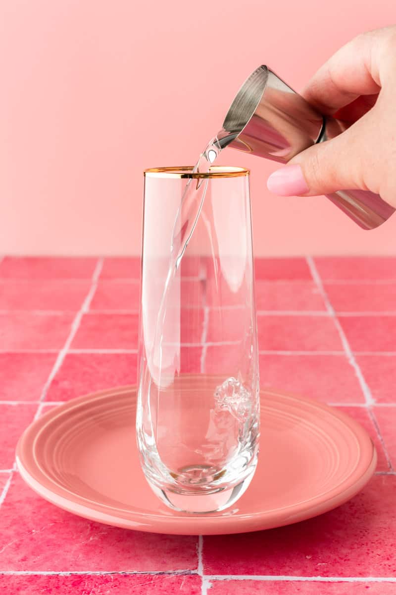 Barbie Vodka Cotton Candy Cocktail with Glitter Bomb - The Seaside Baker