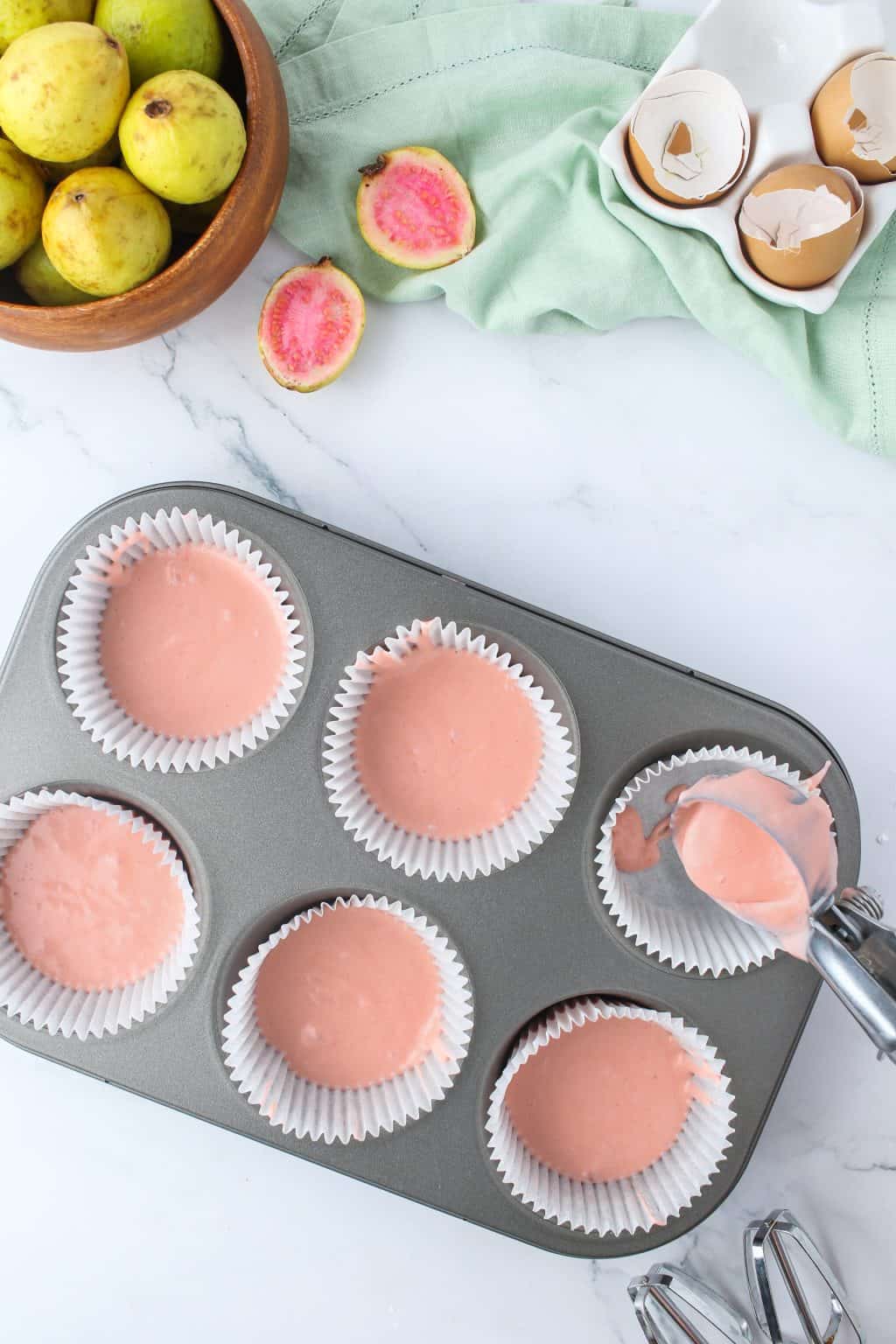 Mini Hawaiian Guava Cake Recipe- Our Favorite Cupcakes - The Seaside Baker