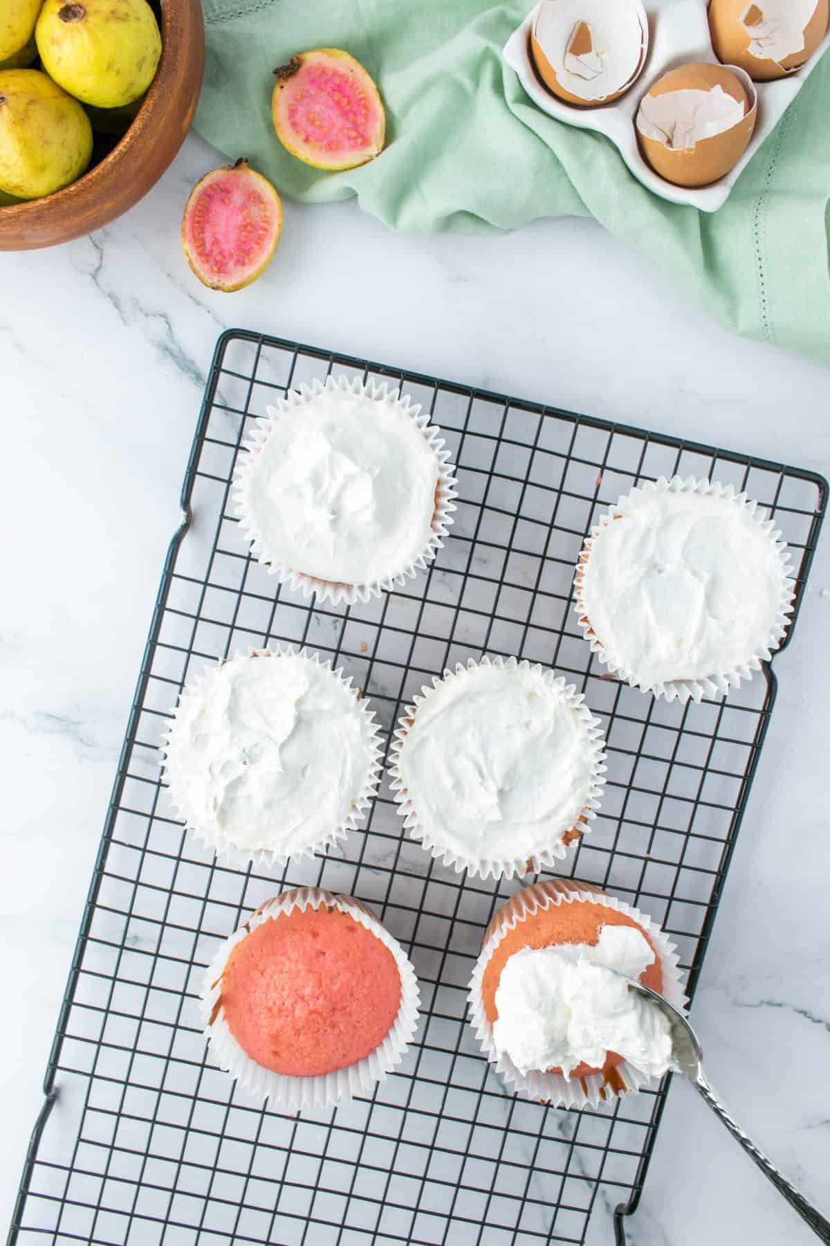 Mini Hawaiian Guava Cake Recipe- Our Favorite Cupcakes - The Seaside Baker