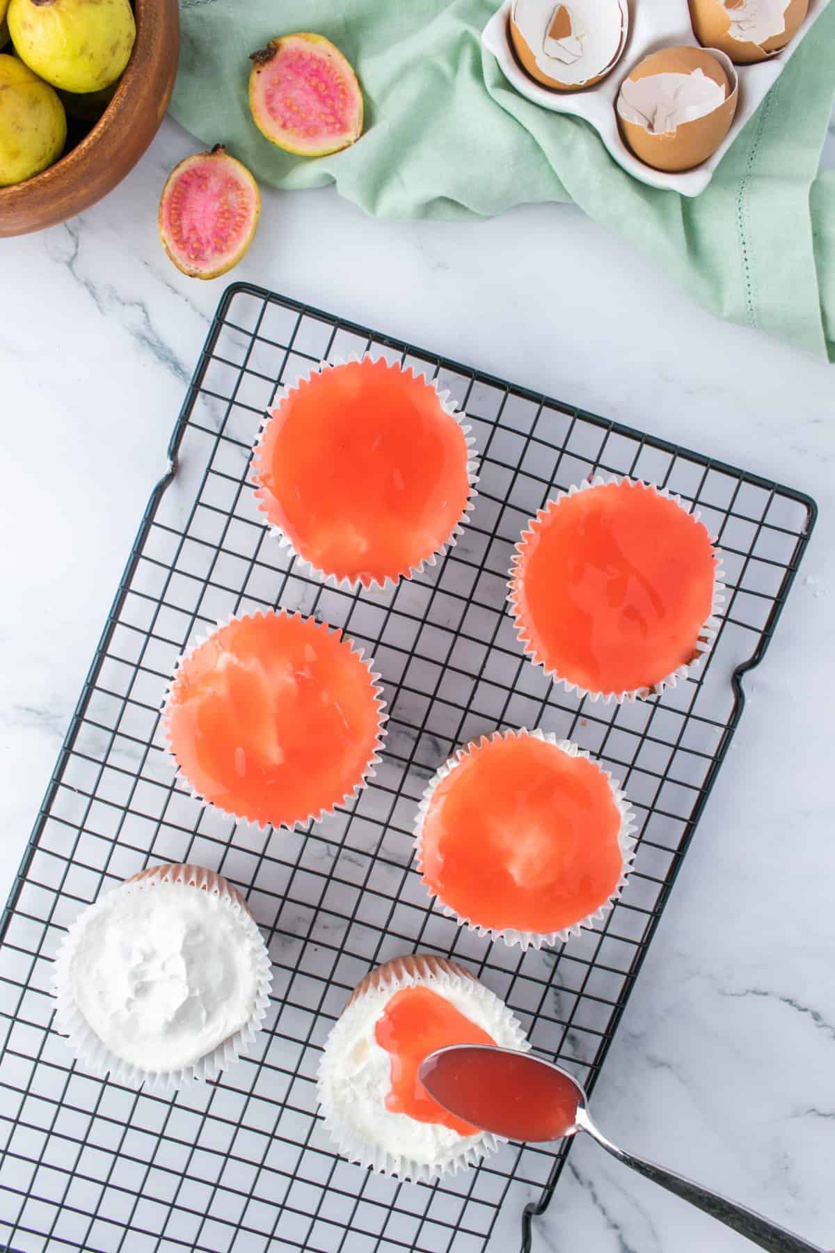 Mini Hawaiian Guava Cake Recipe- Our Favorite Cupcakes - The Seaside Baker