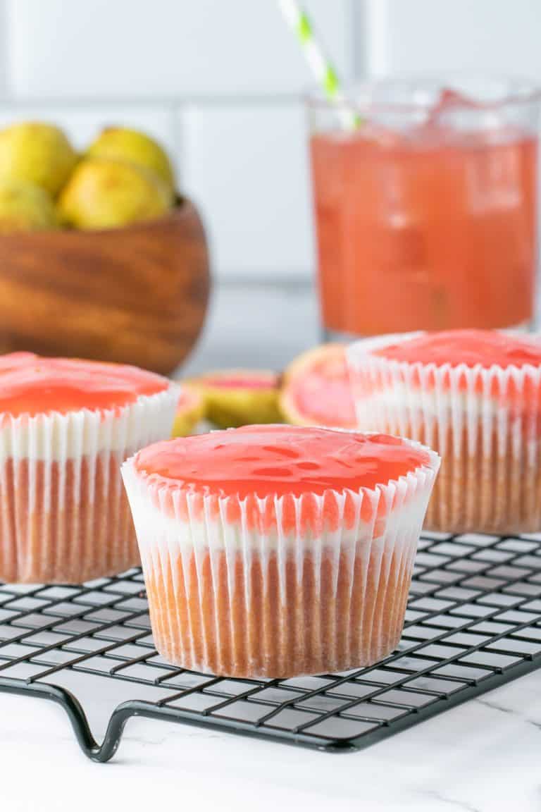 Mini Hawaiian Guava Cake Recipe- Our Favorite Cupcakes - The Seaside Baker