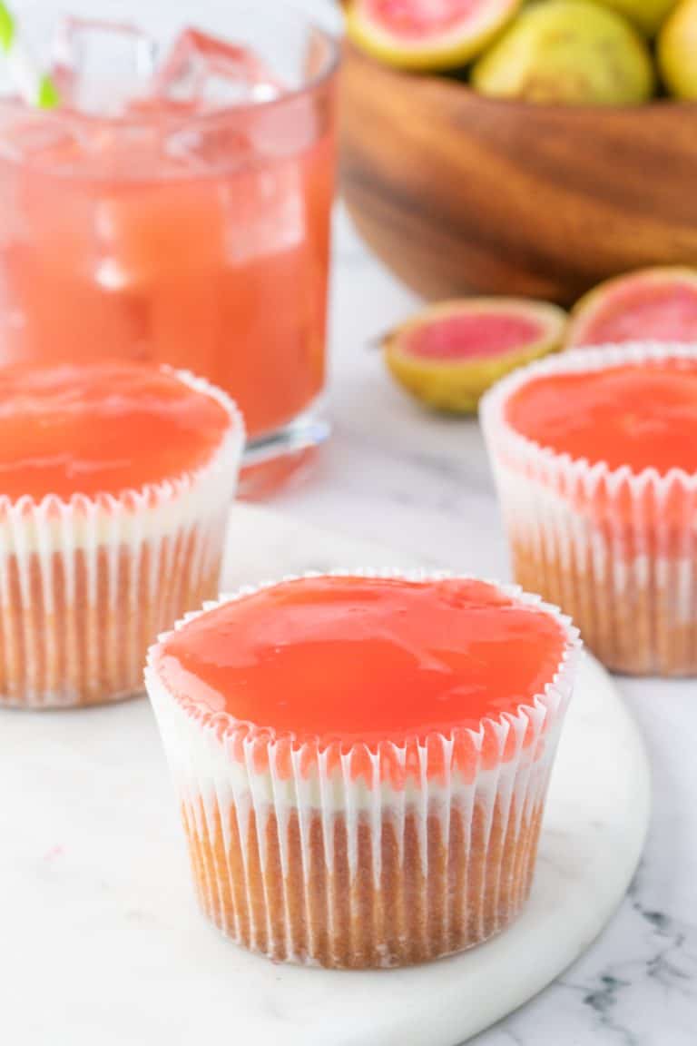Mini Hawaiian Guava Cake Recipe- Our Favorite Cupcakes - The Seaside Baker