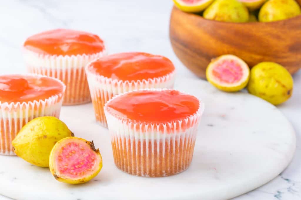 Mini Hawaiian Guava Cake Recipe- Our Favorite Cupcakes - The Seaside Baker