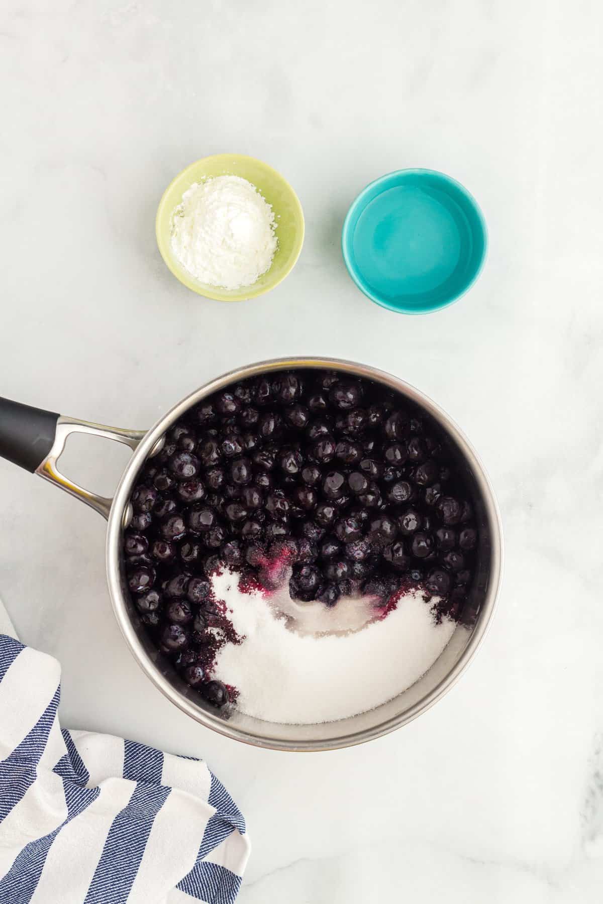 The Best Homemade Fresh Blueberry Cake Filling - The Seaside Baker