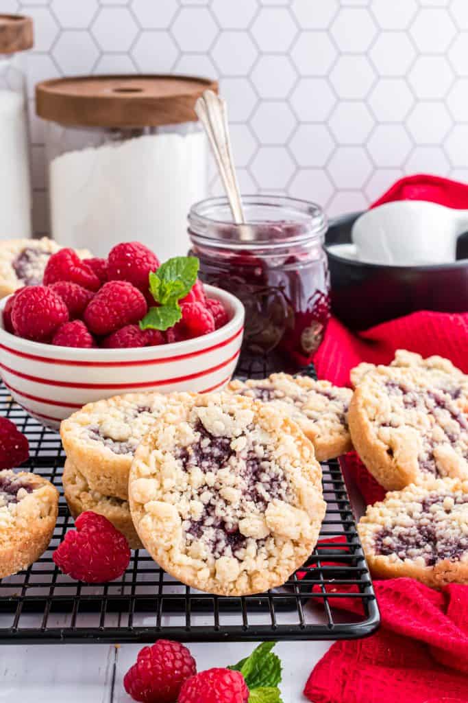Copycat Costco Raspberry Crumble Cookie Recipe - The Seaside Baker