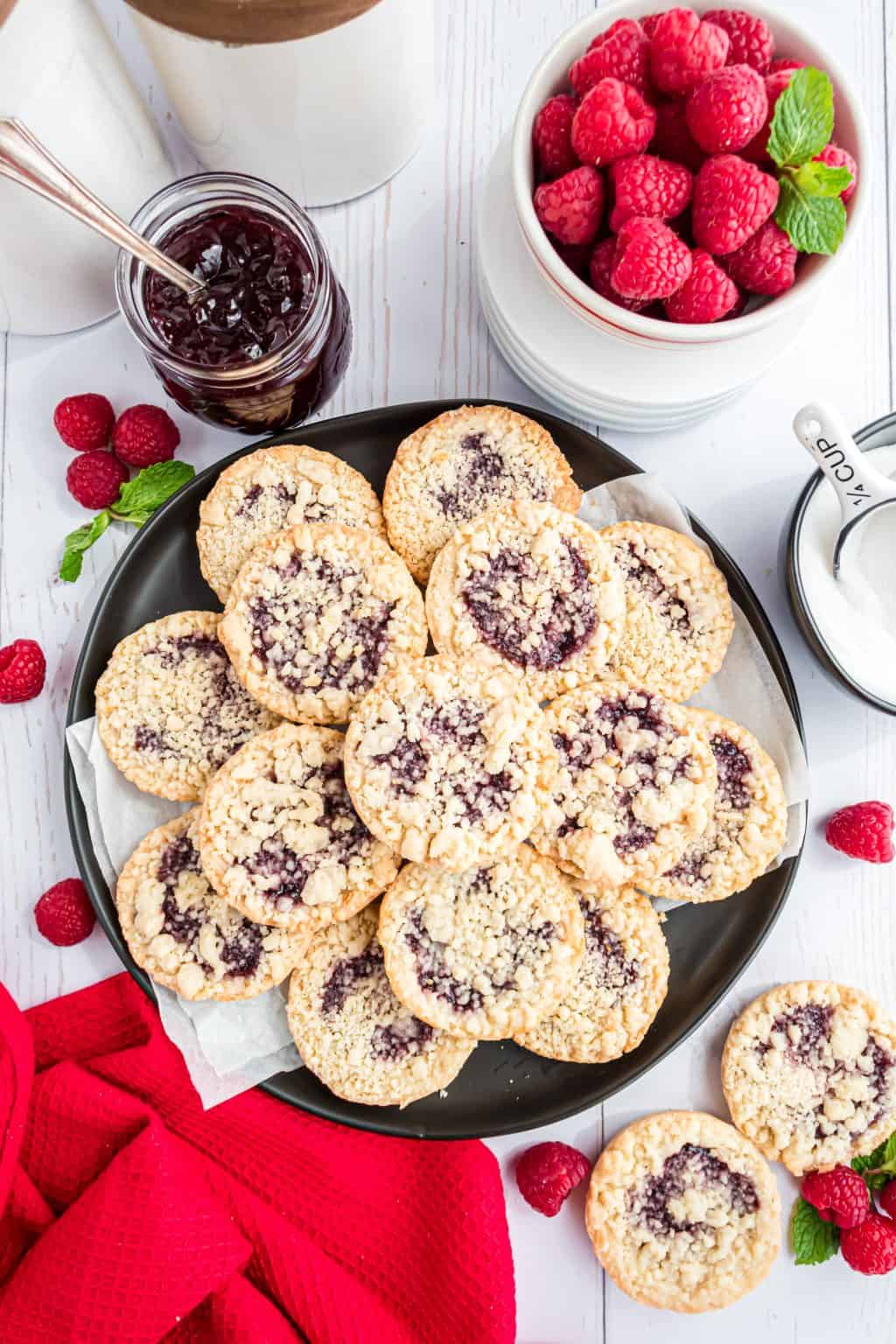 Copycat Costco Raspberry Crumble Cookie Recipe - The Seaside Baker