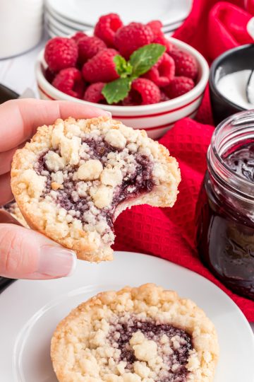 Copycat Costco Raspberry Crumble Cookie Recipe - The Seaside Baker