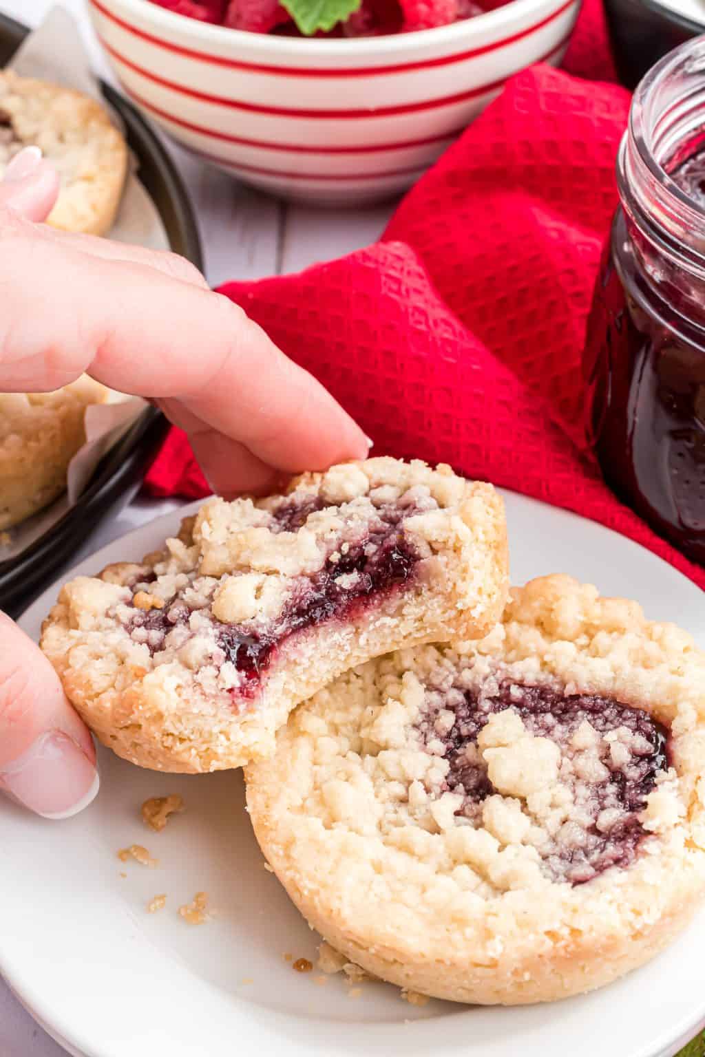 Copycat Costco Raspberry Crumble Cookie Recipe - The Seaside Baker
