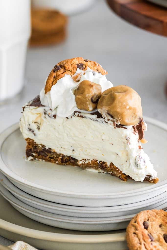 Ultimate Chocolate Chip Cookie Dough Cheesecake - The Seaside Baker