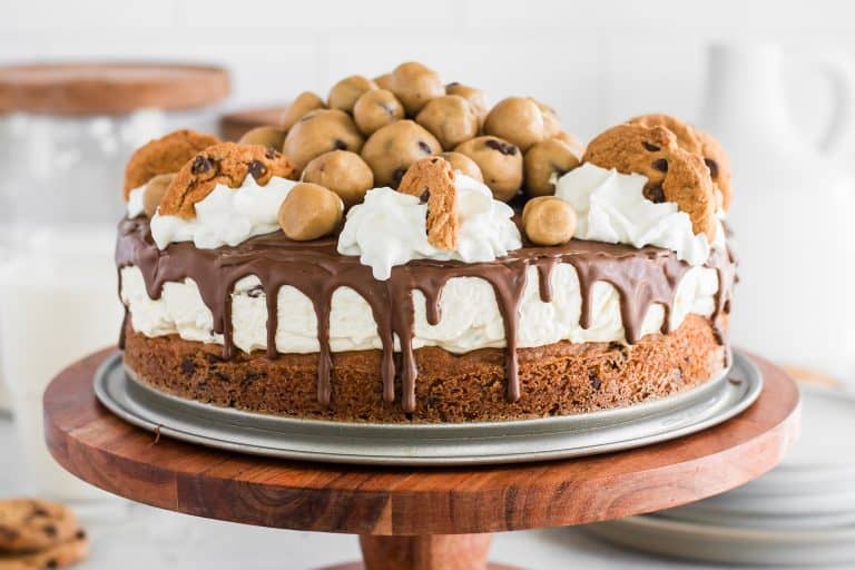 Ultimate Chocolate Chip Cookie Dough Cheesecake - The Seaside Baker