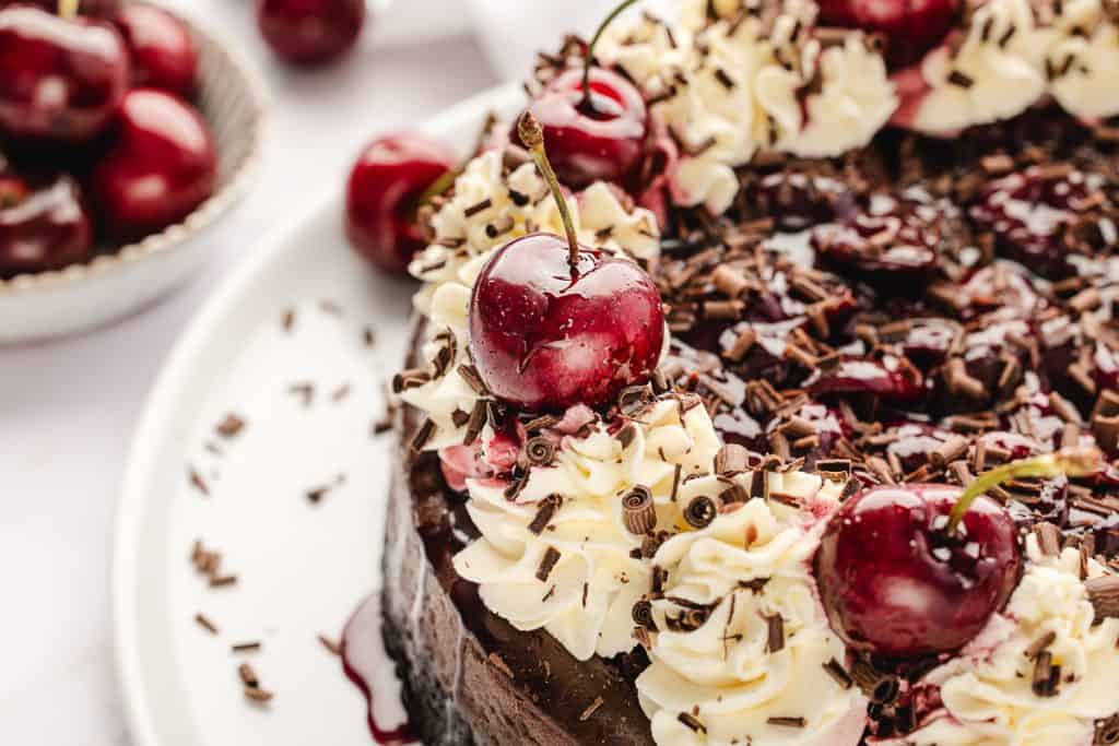 Decadent Black Forest Chocolate Cheesecake - The Seaside Baker